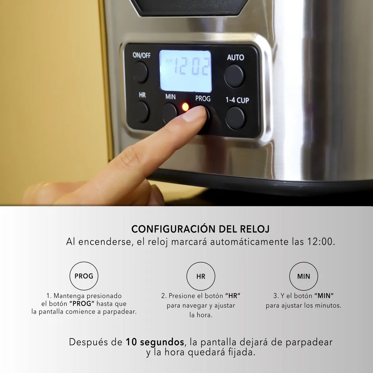 Cafetera Digital programable 12 tzas. acero inox. RCA RC-CA3 - Muebles ...